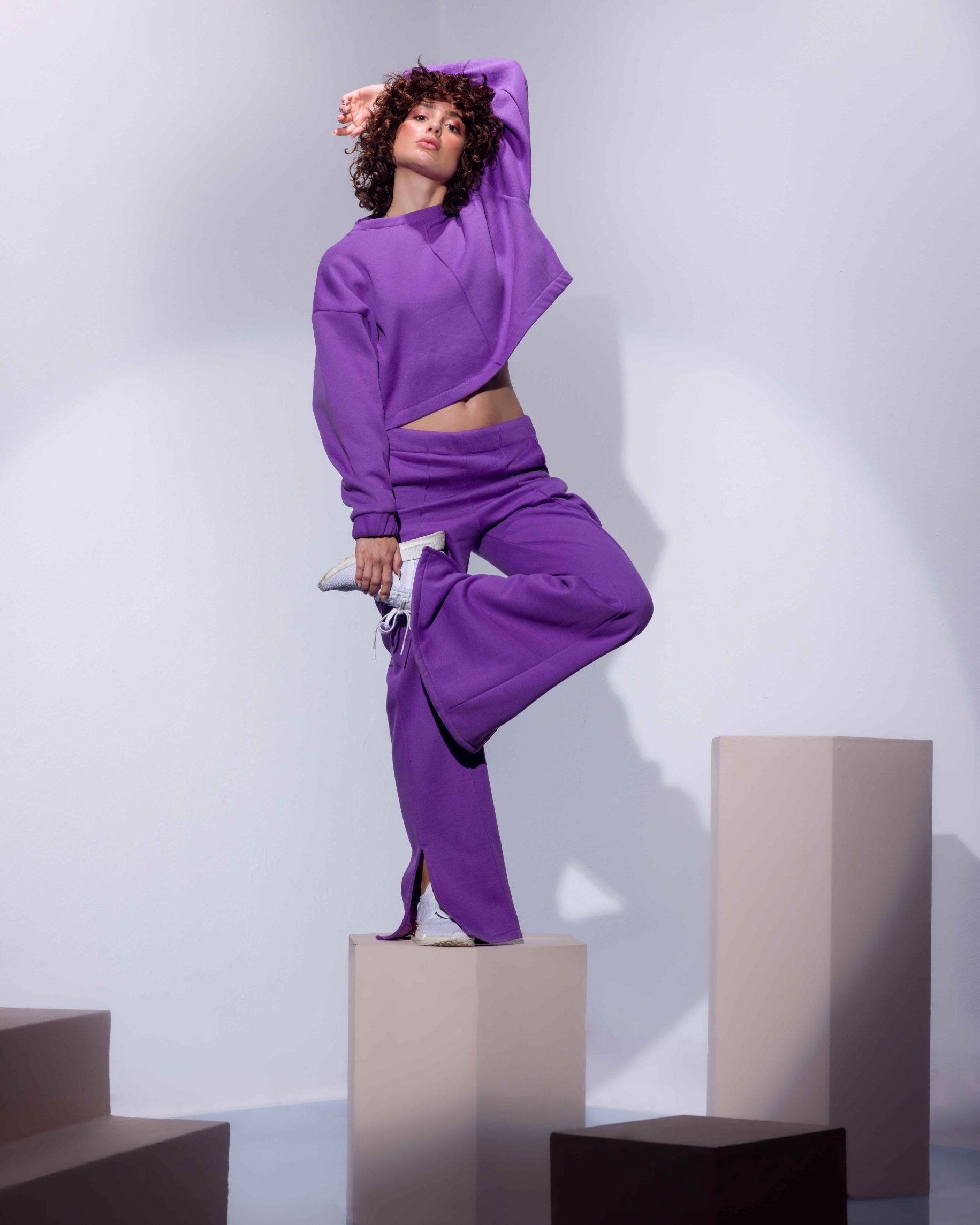 Milton crop set - Purple – Reebelle